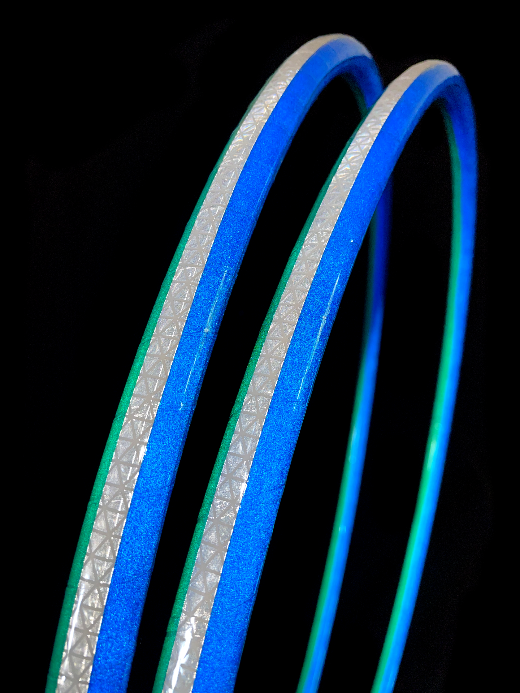 Reflective Coinflip Taped Hoops – FestivalTreasures